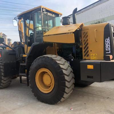 China 92 KW SDLG LG956L 6 Ton Front End Loader Hydraulic Power 4 Wheel for Forestry Mulcher for sale