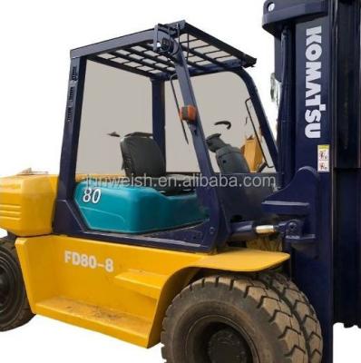 China Komatsu 8 Ton Forklift Heavy Load Capacity for Construction Efficiency and Performance for sale