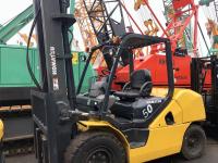 China FD50 5t Komatsu Forklift Japan ISUZU Engine Used Manual Hydraulic Lifting Pallet Truck for sale