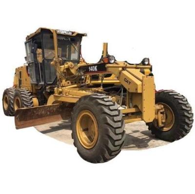 China Japan Used CAT 140K Motor Grader with Bosch Rexroth Hydraulic Cylinder Affordable for sale