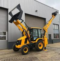China 4-Wheel Drive 4x4 JCB 3CX 4CX Backhoe Excavator Loader with Extended Boom Bucket Arm for sale