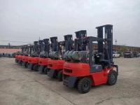 China 3.5 Ton Gasoline Forklift Truck with Overall Dimensions of 1755 x 800 x 2068 mm for sale