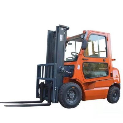 China 3000kg 3500kgs Closed Cabin and Heater Diesel Forklift Perfect for Construction Works for sale