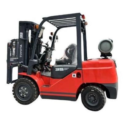 China 1150mm Fork Length 3 Stage Mast LPG/Gasoline 3.5 Ton Forklift Truck for Your Business for sale