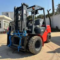 China 5 Ton Diesel Forklift Truck with Japan ISUZU Engine Fork Positioner and Side Shifter for sale