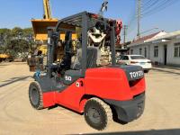 China 5 Ton Diesel Forklift Truck with Japan ISUZU Engine Fork Positioner and Side Shifter for sale