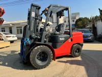 China Manufacturing Plant 5 Ton Diesel Forklift Truck with Japan ISUZU Engine and Side Shifter for sale