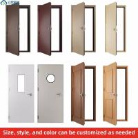 China Glass Window Grey Anti-rust Steel Door Soundproofing Metal Doors For Laboratory for sale