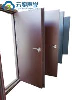 China Glass Window Grey Anti-rust Steel Door Soundproofing Metal Doors For Laboratory for sale