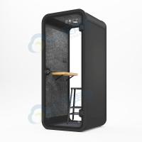 China Movable Silence Sound Proof Acoustic Booth For Office Meeting Office Pod Sound-isolated Lounge Space Single Phone Booth for sale