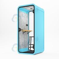 China Movable Silence Sound Proof Acoustic Booth For Office Meeting Office Pod Sound-isolated Lounge Space Single Phone Booth for sale