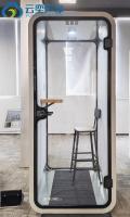 China Single Seater Office Meeting Booth With Computer Desk For Private Working Movable Silence Soundproof Booth Office Pod for sale