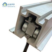 China 7.54meters High Customized Single Panel Hanging Partition With Aluminum Profile Structure For Office Space Division for sale