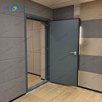 China Drum Room Music Studio Roomtransparent Noise Barrier Noise Isolation Door Home Acoustics With Bass Traps Cornernoise Cancelling Door STC 45dB for sale