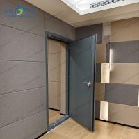 China Drum Room Music Studio Roomtransparent Noise Barrier Noise Isolation Door Vision Glass Home Acoustics With Bass Traps Cornernoise Cancelling Door STC 45dB for sale