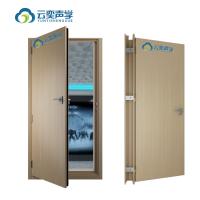 China Acoustic Soundproofing Noise Isolation Door With Acoustic Glass 60 Minutes Fireproof Acoustic Single Door STC 45dB for sale