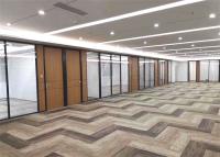 China Dismountable Office Glass Partition Walls Floor To Ceiling Room Divider With Door for sale