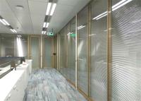 China Spotless Office Glass Partition Walls Dismountable With Aluminum Frame for sale