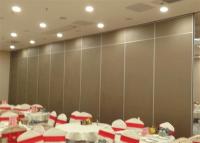 China Restaurant Soundproof Sliding Folding Wall Partition Fully Retractable for sale