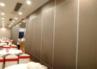 China Restaurant Soundproof Sliding Folding Wall Partition Fully Retractable for sale