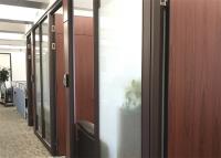 China Anodized Frame Office Wooden Partitions Noise Cancelling Room Divider for sale