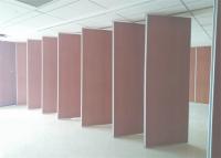 China noise reducing Operable Wall Partitions Foldable Wooden Partition 65mm Thickness for sale