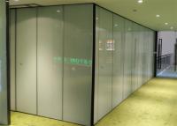 China SGS Lightweight Movable Glass Partition Walls For Space Division for sale