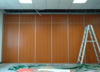 China noise reducing Operable Wall Partitions Foldable Wooden Partition 65mm Thickness for sale