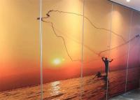 China Painting Operable Wall Partitions Floor To Ceiling Room Divider Wall for sale