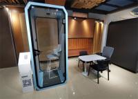 China Tempered Glass Soundproof Meeting Pod Movable Quiet Silence Working for sale