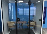 China Large Size Glass Acoustic Office Pods 4 Person Meeting Pod for sale