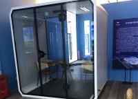 China Large Size Glass Acoustic Office Pods 4 Person Meeting Pod for sale