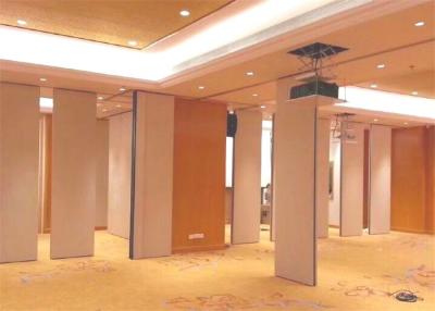 China Conference Soundproof Sliding Hanging Room Dividers Fabric Cover Finish for sale