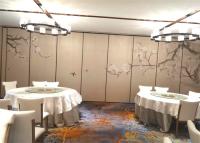 China Customized Printing Sliding Hanging Room Dividers Wall Partition For Hotel for sale