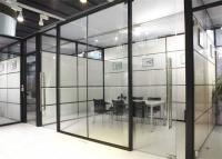 China Noise Proof Tempered Glass Wall Demountable Office Partitions for sale