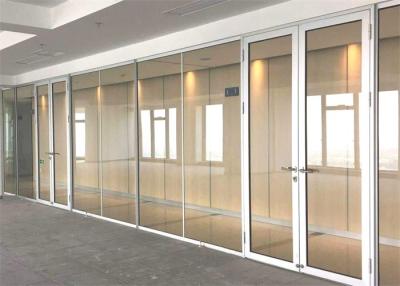 China Movable Full Height Glass Walls Partitions With 10mm Glass Thickness for sale