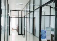 China Noise Proof Tempered Glass Wall Demountable Office Partitions for sale