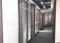 China Office Glass Partition Walls With Louver Shutter for sale