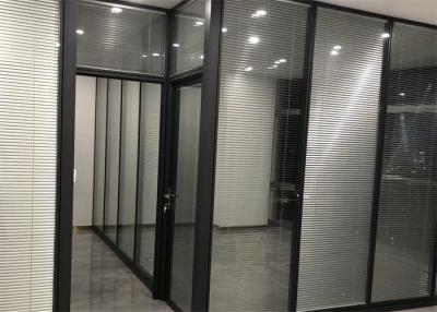 China Fire Rated Office Glass Partition Walls Commercial Furniture 80mm Thickness for sale