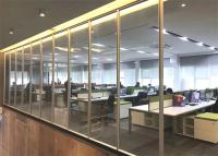 China Office Full Height Glass Partition Wall Office Fixed Partition Wall With Blinds for sale