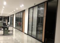 China Transparent Tempered Glass Full High Office Partition Frameless Glass Partition for sale