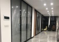 China Office Glass Partition Walls With Louver Shutter for sale