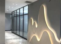 China 40mm Thickness Single Glass Partitions Aluminium Partition Wall For Interior for sale