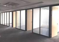 China OEM ODM Aluminium Glass Office Partition With Blinds Glass Office Door for sale