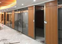 China Soundproof Office Wooden Partition With Glass Customized Appearance for sale