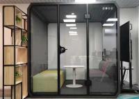 China Acoustic Soundproof Phone Booth Aluminum Structure For Public Area for sale