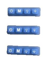 China Custom Silicone Rubber Buttons Manufacturer for Industrial Control Equipment for sale