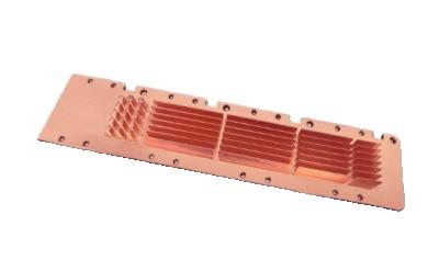 China CNC Machined Copper Heat Sink Components for Server and Semiconductor Applications for sale