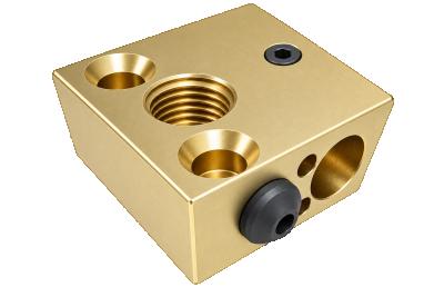 China CNC Machined Brass Valve Block For Automation Control Systems for sale