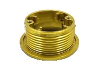 China Brass CNC Turned Parts with Secondary Milling for Musical Instrument Hardware for sale